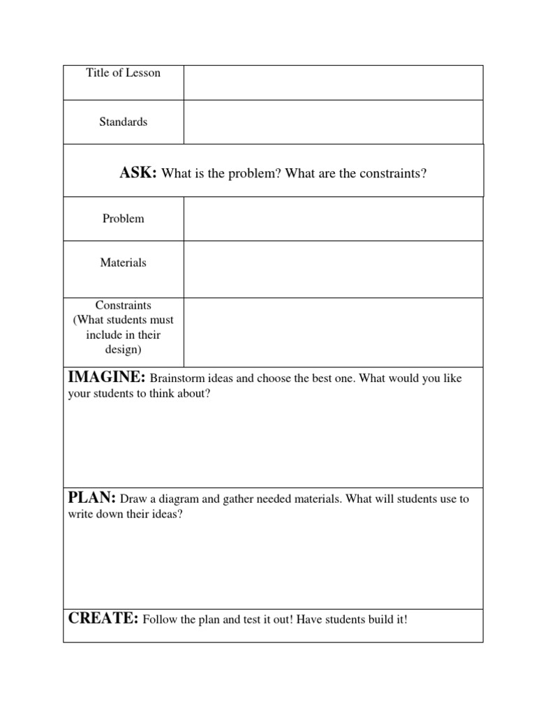 Stem Planning Sheet | PDF