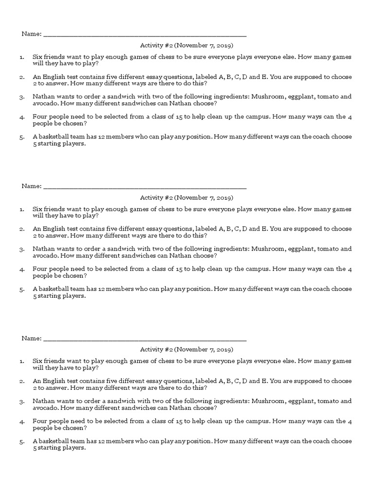 Grade 10 Activity 2 | PDF