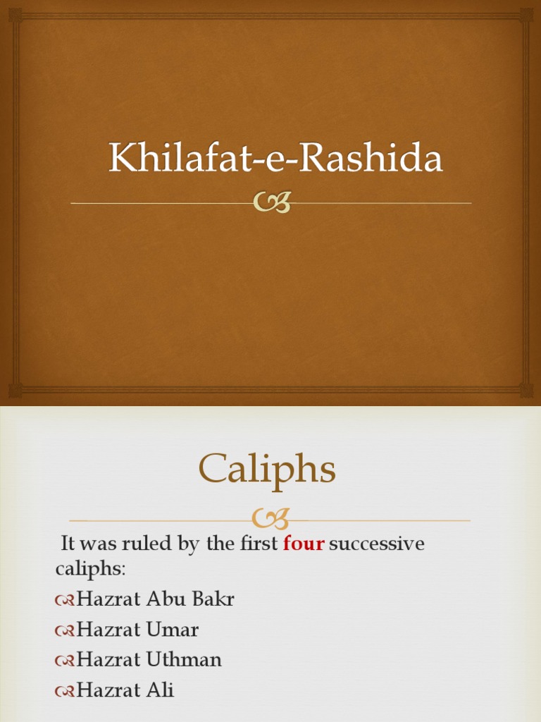 Khilafat e Rashida | Download Free PDF | Caliphate | Sharia