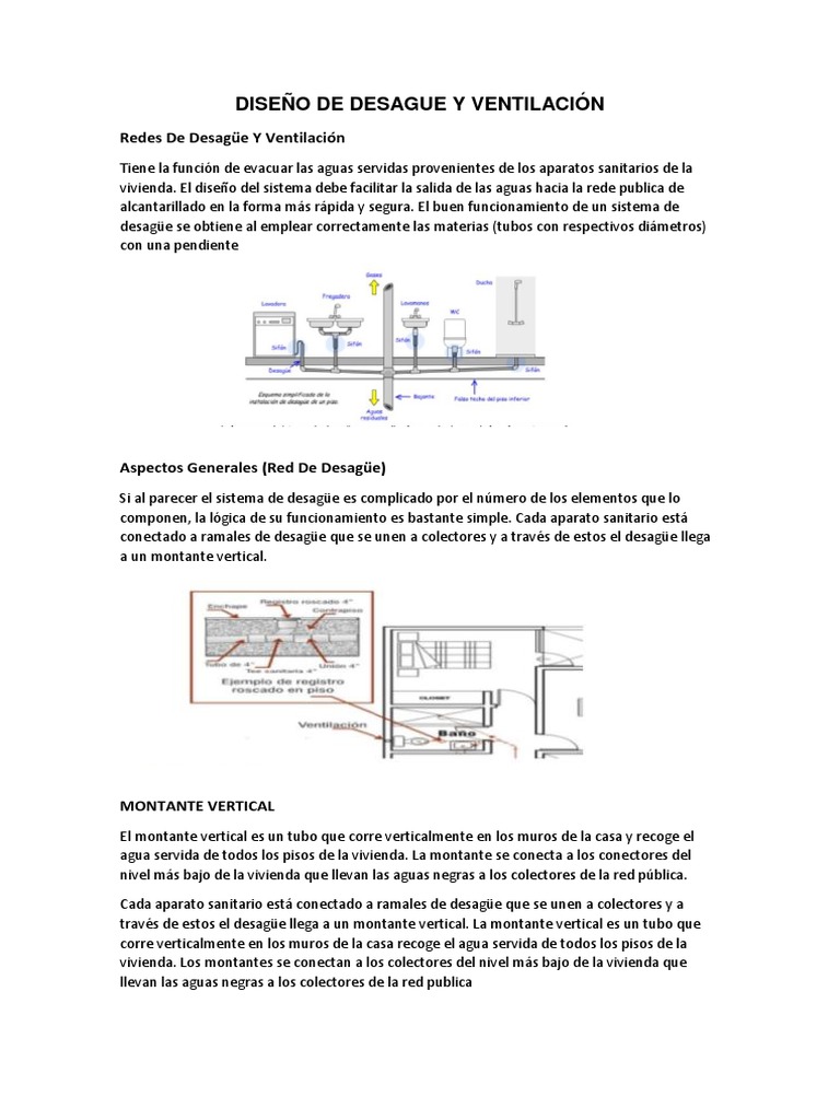 DISE - O-DE-DESAG - E-Y-VENTILACI - N.docx Filename UTF-8''DISEÑO-DE-DESAGÜE-Y-VENTILACIÓN | PDF ...