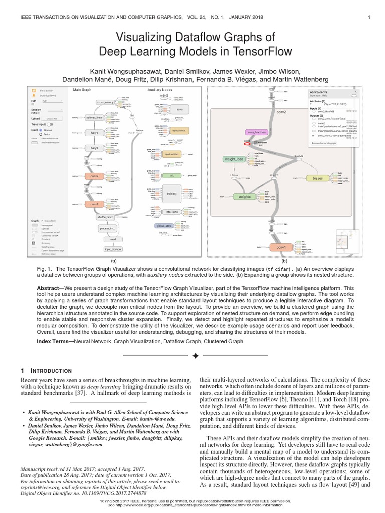 Visualizing Dataflow Graphs of Deep Learning Models in Tensorflow | PDF | Deep Learning | Vertex ...