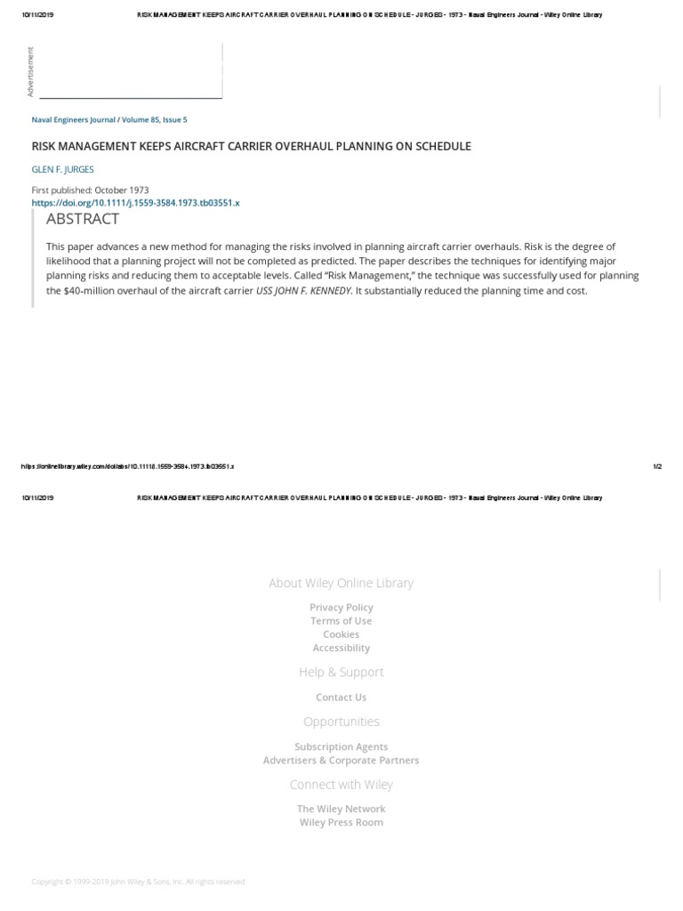 1973 - Aircraft Risk Managements | PDF | Internet Privacy | Cyberspace