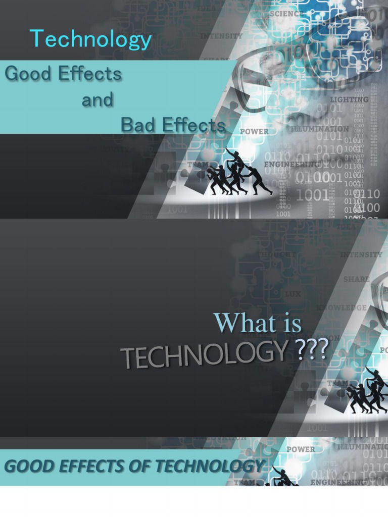 Good and Bad Effects of Technology | PDF