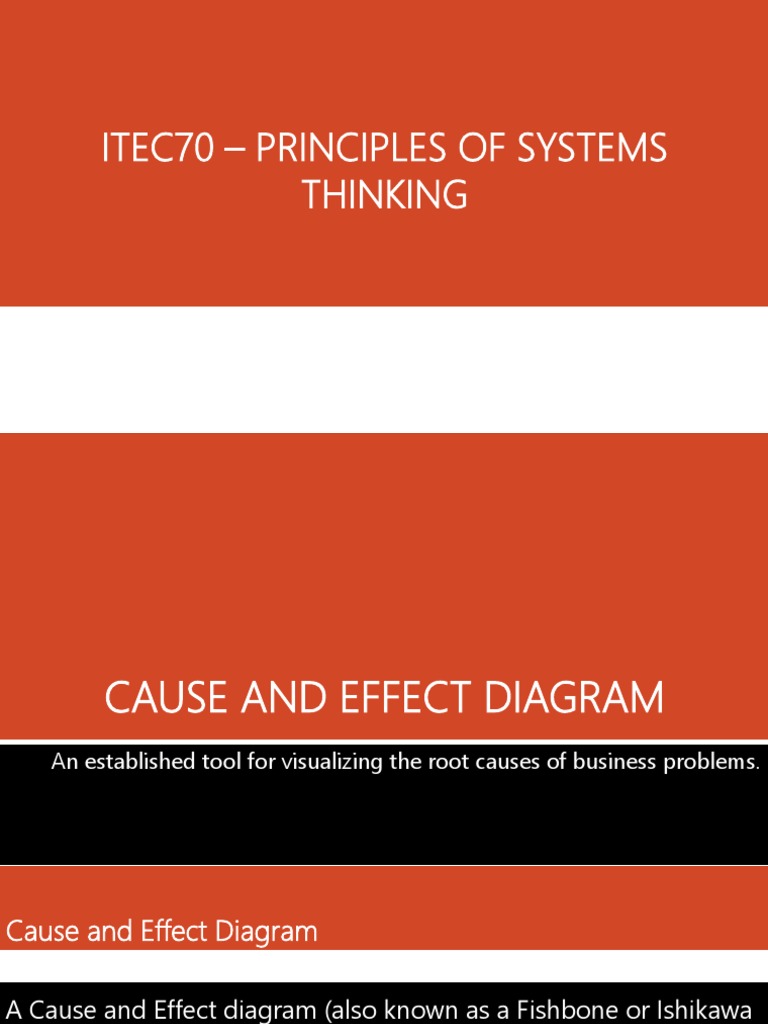 Itec70 - Principles of Systems Thinking | PDF | Causality | Brainstorming