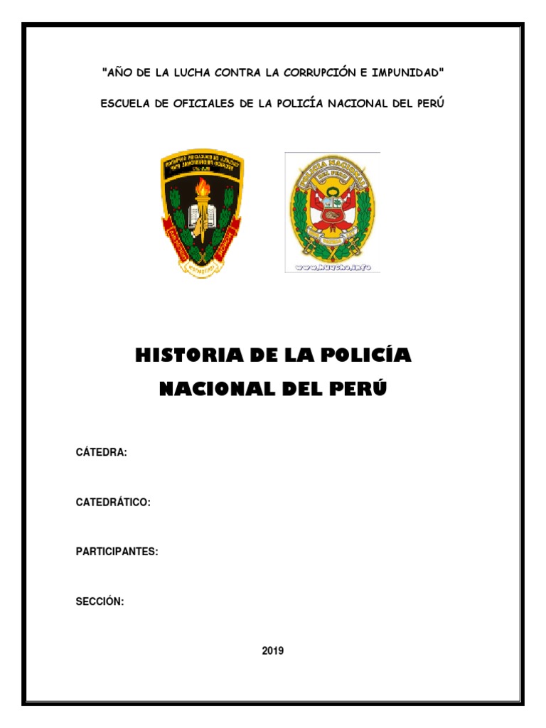 Historia de La PNP | PDF | Ciencia militar | Seguridad nacional