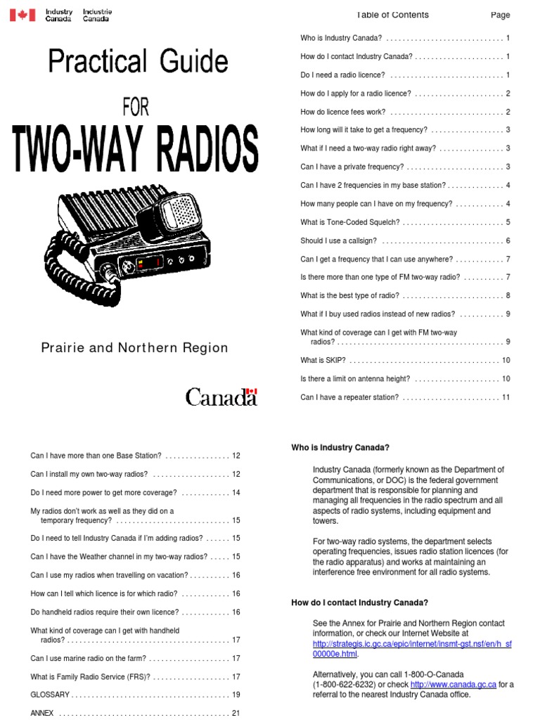 2 Way Radio Guide | PDF | Radio Spectrum | Radio
