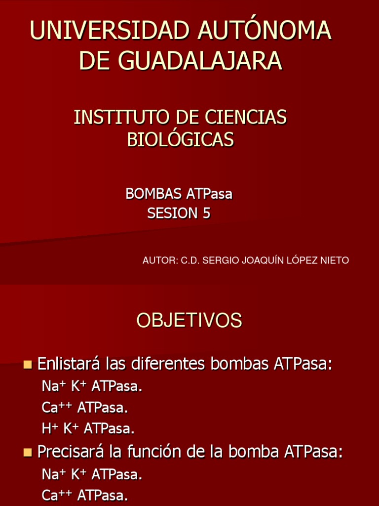 Bombas ATPasa | PDF | Bioquímica | Química