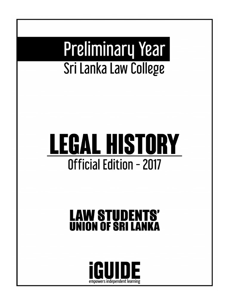 Legal History & Legal Systems of Sri Lanka | PDF | Supreme Courts ...