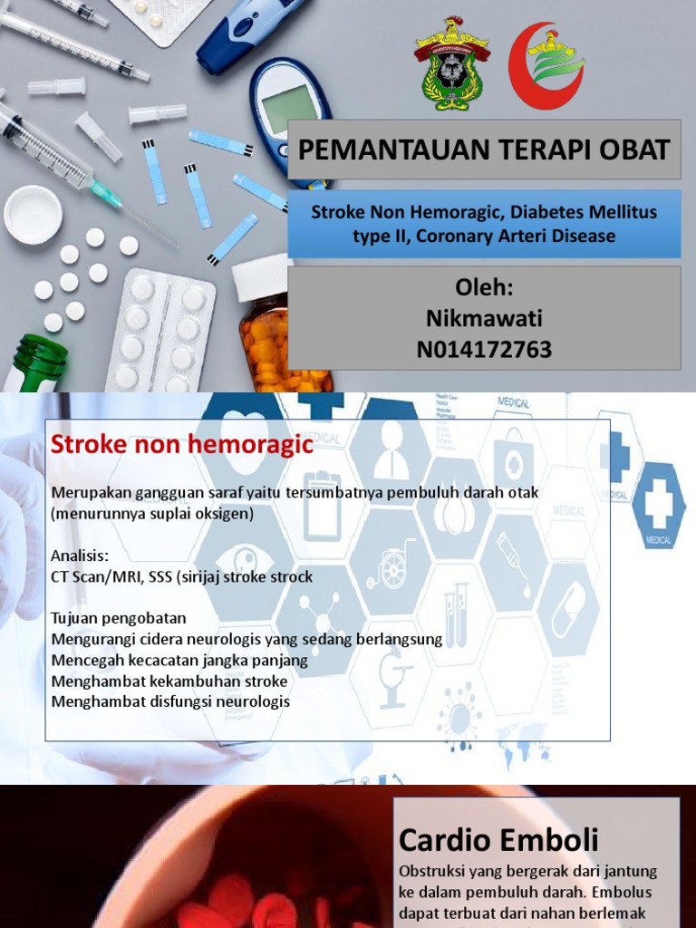 Pemantauan Terapi Stroke dan DM | PDF