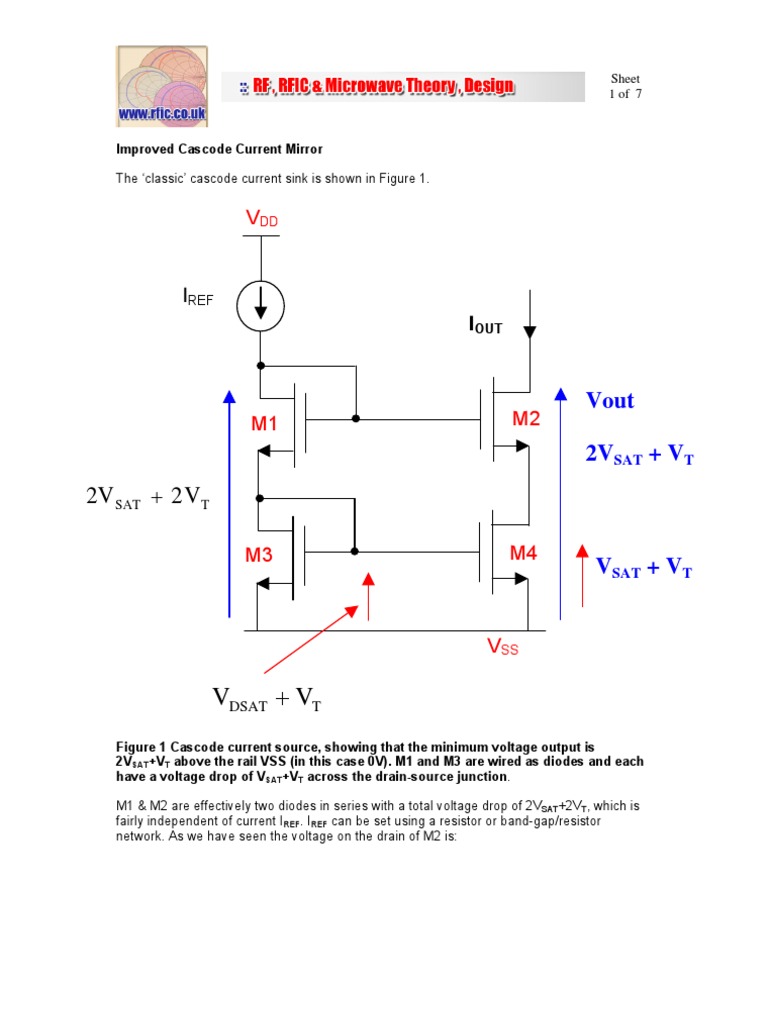 Improved CMOS Cascode Current Mirror | PDF | Field Effect Transistor ...