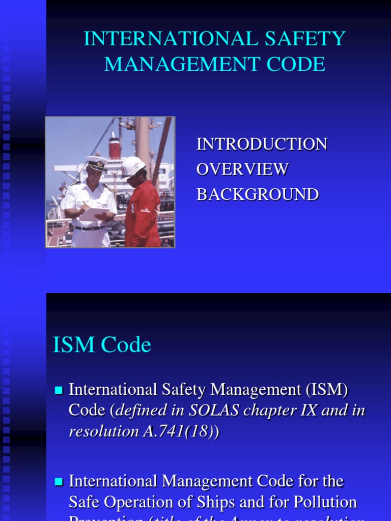 International Safety Management Code: Background | PDF | Verification ...