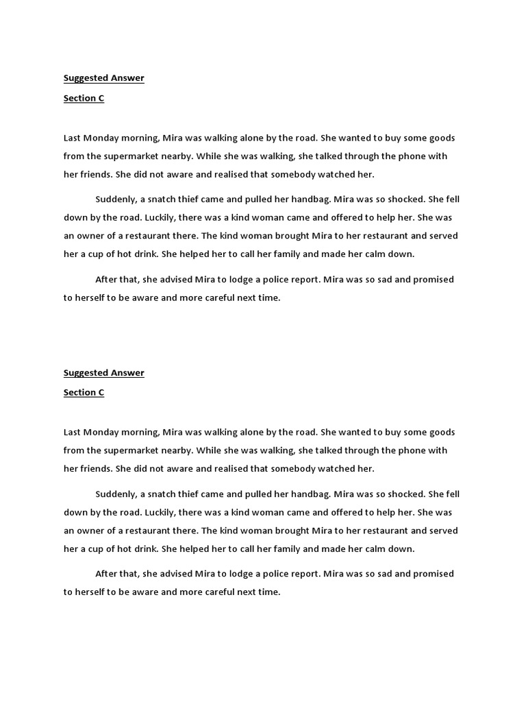 Suggested Answer Section C | PDF