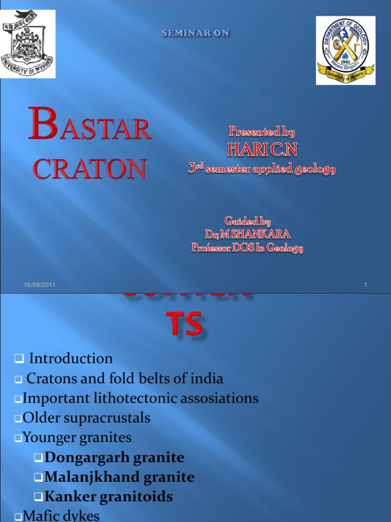 Bastar Craton | PDF | Rift | Granite