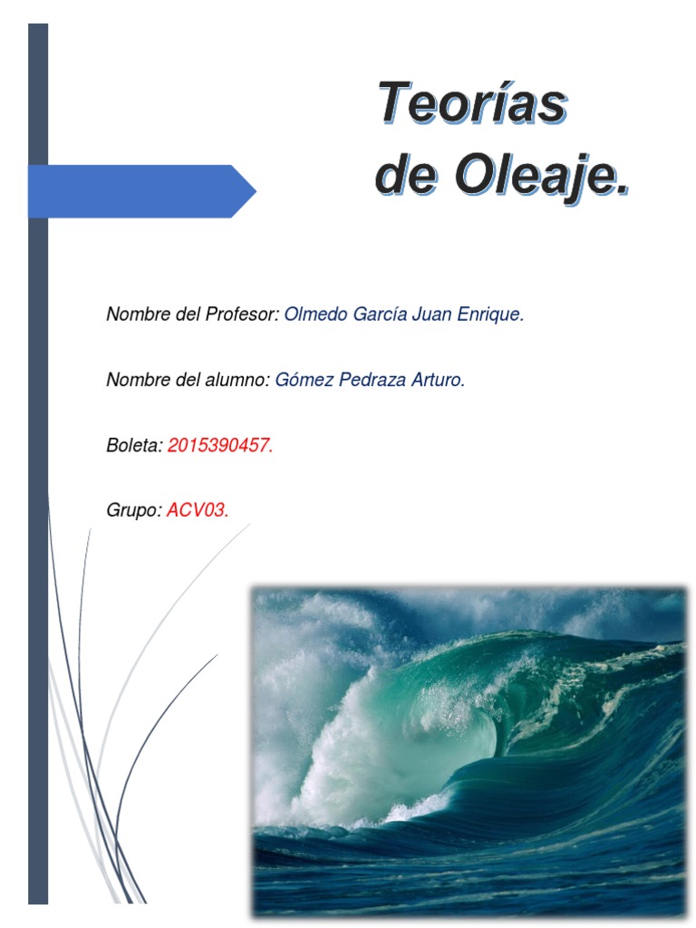 Oleaje | PDF | Olas | Fenomeno fisico