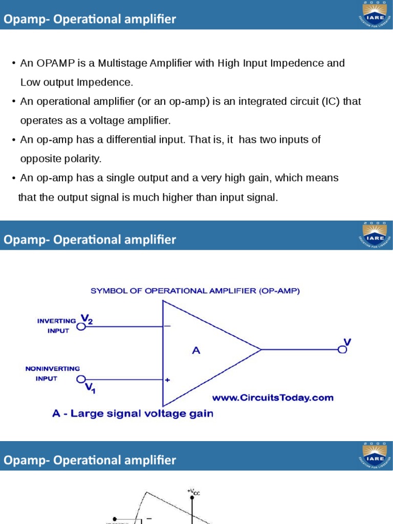 Block Diagram of Opamp | PDF | Operational Amplifier | Amplifier
