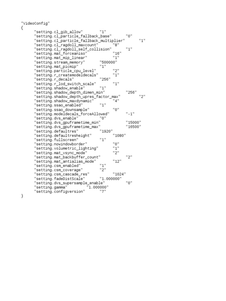 Video/config For Apex | PDF
