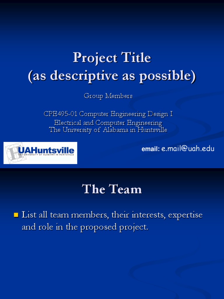CPE496 Project Proposal Guide | PDF | Business | Computing