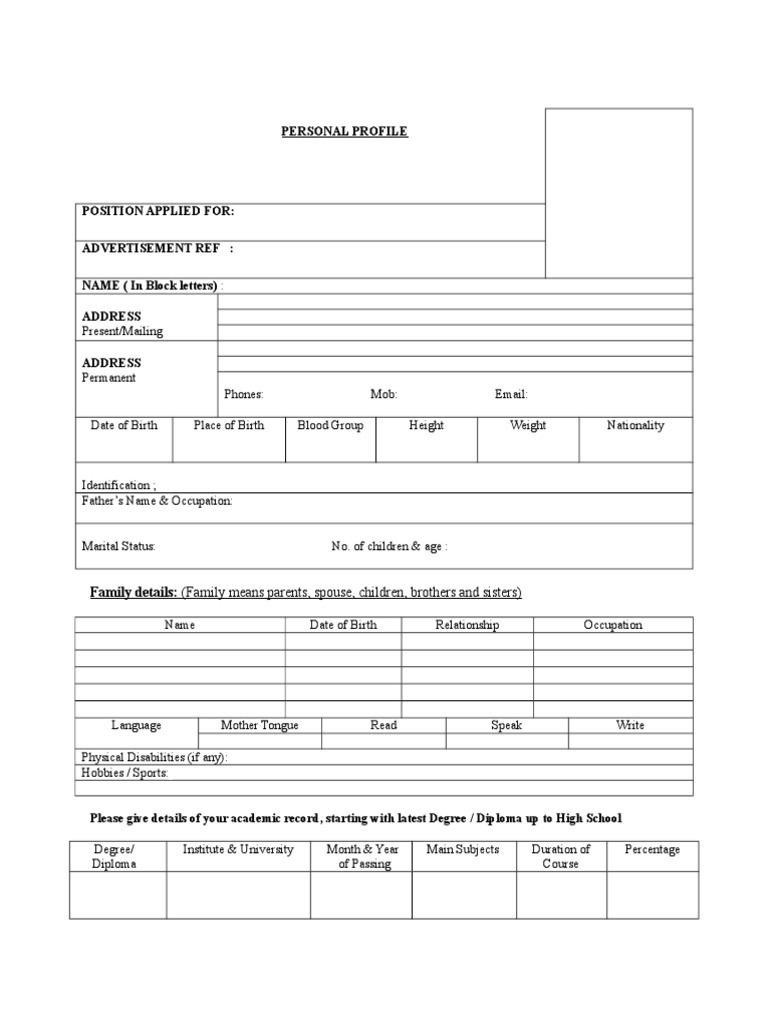 Career Form | PDF | Employee Benefits | Employment