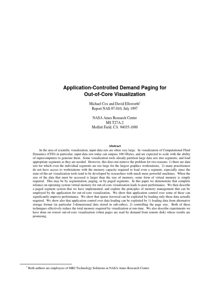 1997-Application-Controlled Demand Paging For | PDF | Computer Data Storage | Array Data Structure