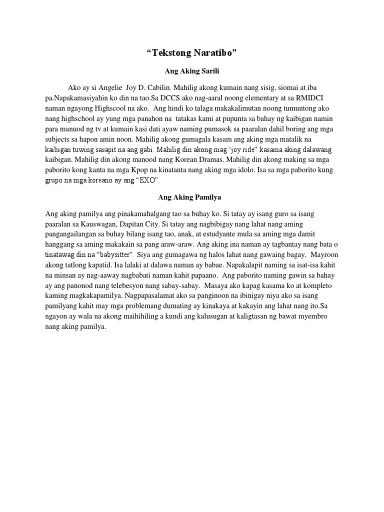 Ang Aking Sarili | PDF