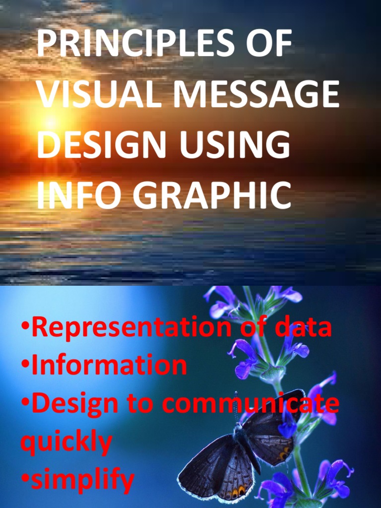 Principles of Visual Message Design Using Info Graphic | PDF | Business