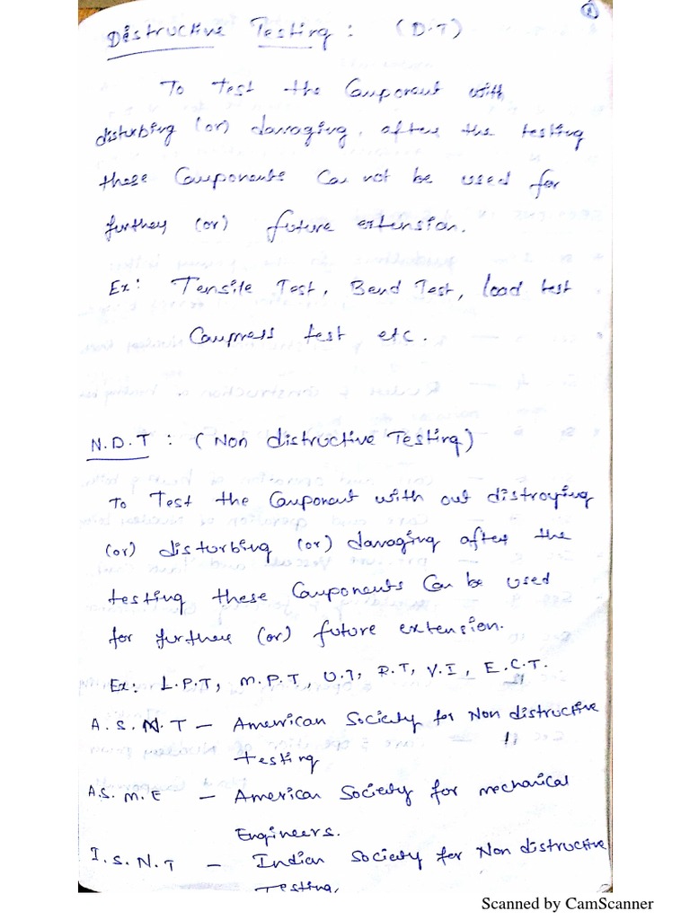 Ndt Notes Pdf