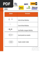 Símbolos Esquemáticos Hidráulicos Según DIN ISO 1219. | PDF | Bomba | Presión
