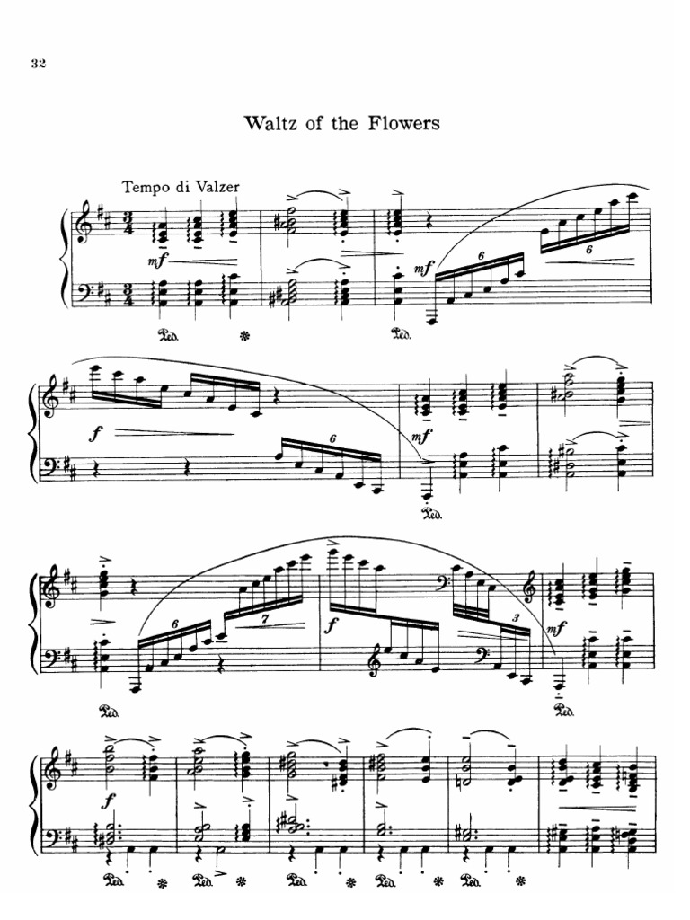 Tchaikovsky - Op.71a - The Nutcracker Suite - Waltz of The Flowers in D ...