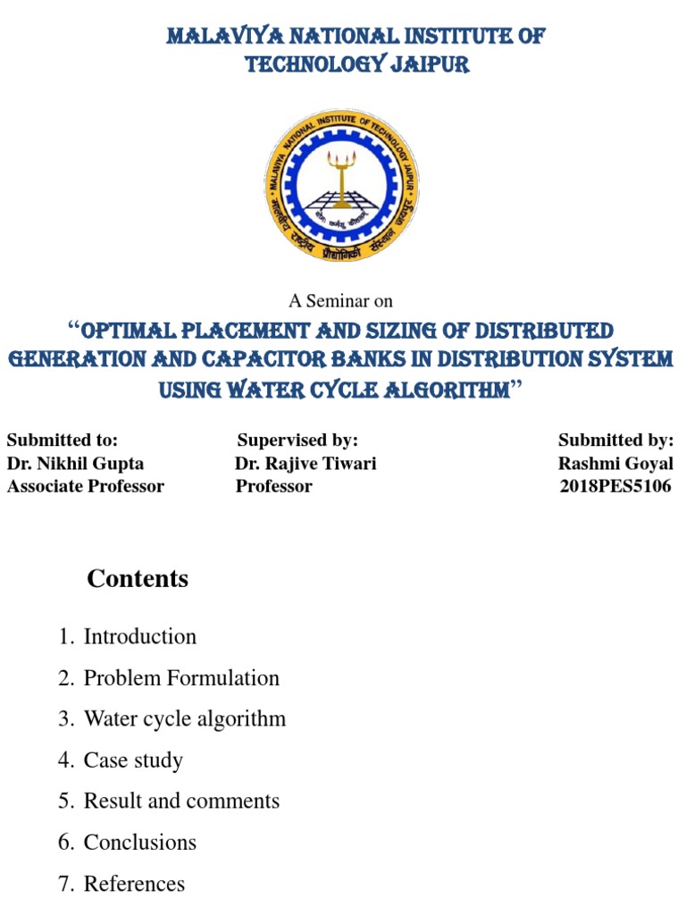 Optimal Placement And Sizing Of Distributed Generation And Capacitor Banks In Distribution