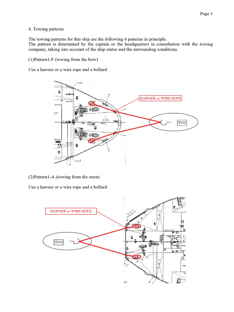 Typical Towing Patterns A | PDF