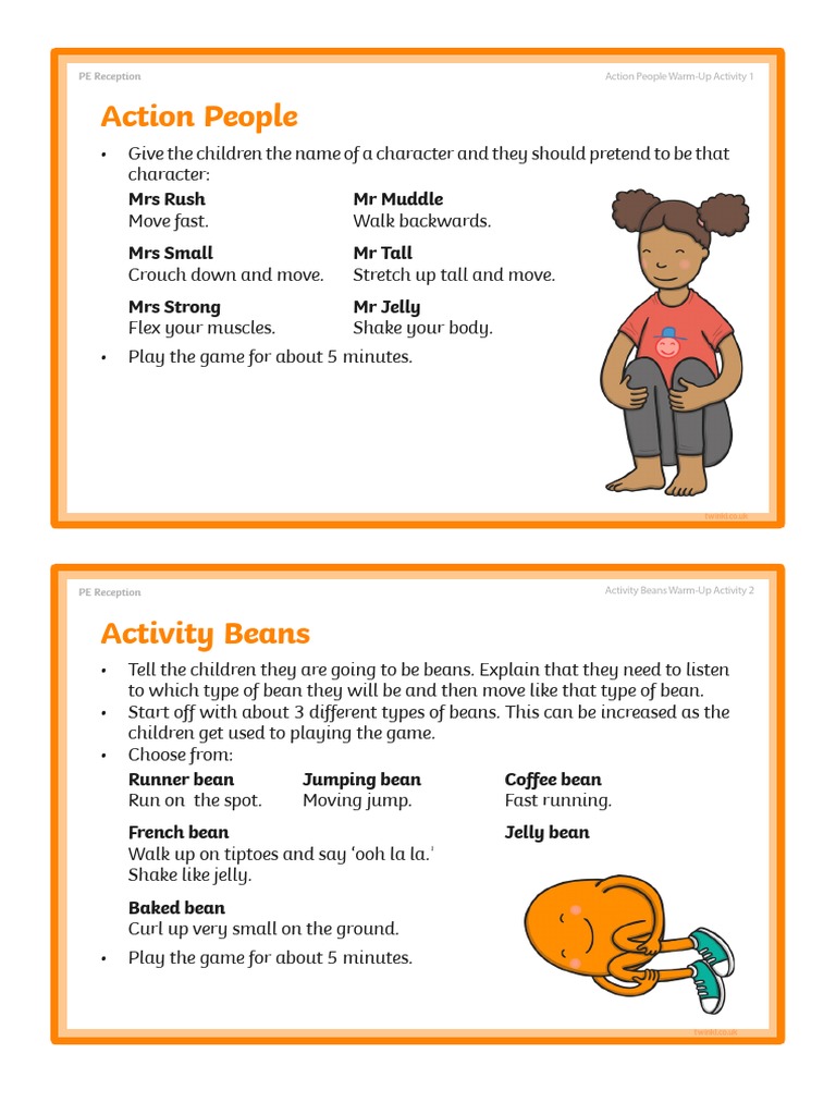 Warming Up for PE: A Collection of Fun Movement Games and Activities ...