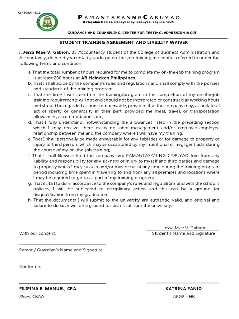 OJT KIT Example | PDF | Employment | Government