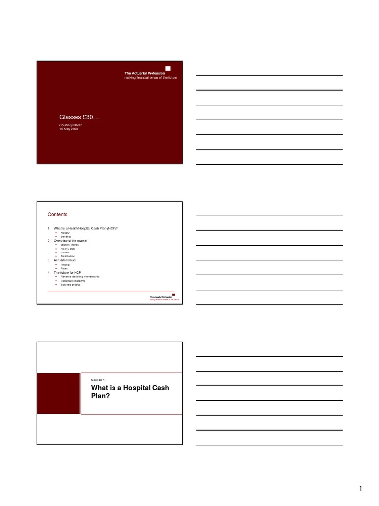 Hospital Cash en UK | PDF | Insurance | Actuarial Science