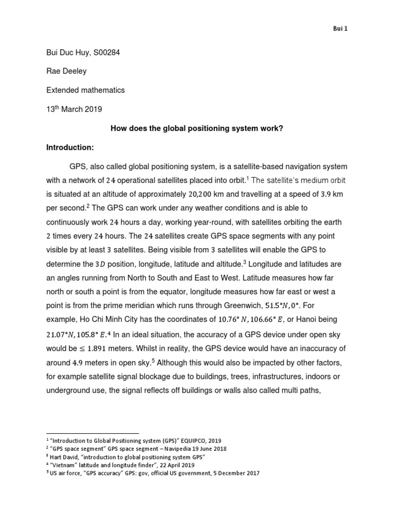 IA-How Does GPS Work | PDF | Latitude | Longitude