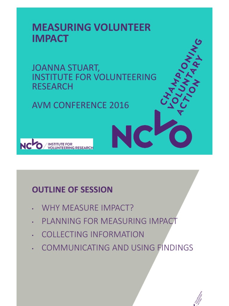 Measuring Volunteer Impact | PDF | Volunteering | Employment