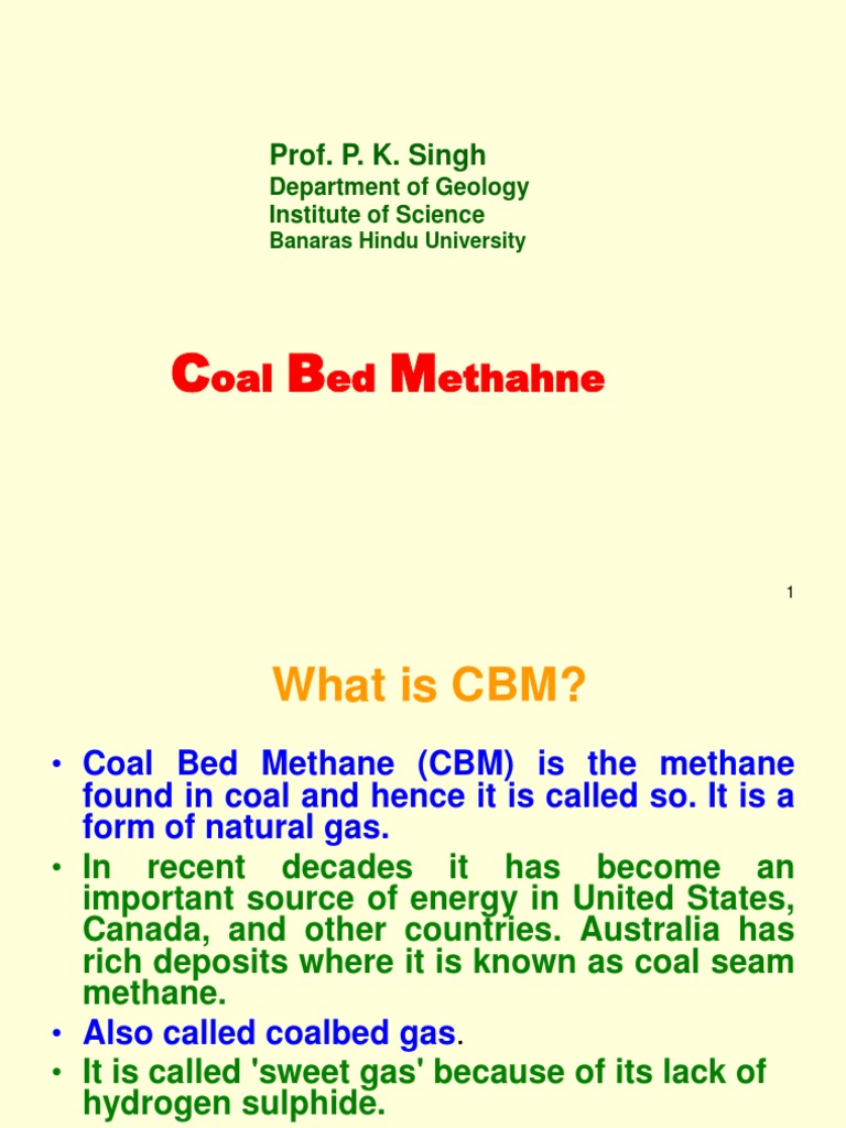 Coal Bed Methane: Geology and Extraction | PDF | Coalbed Methane ...