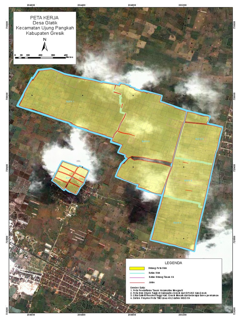 Peta Desa Glatik Kecamatan Ujungpangkah Kabupaten Gresik | PDF