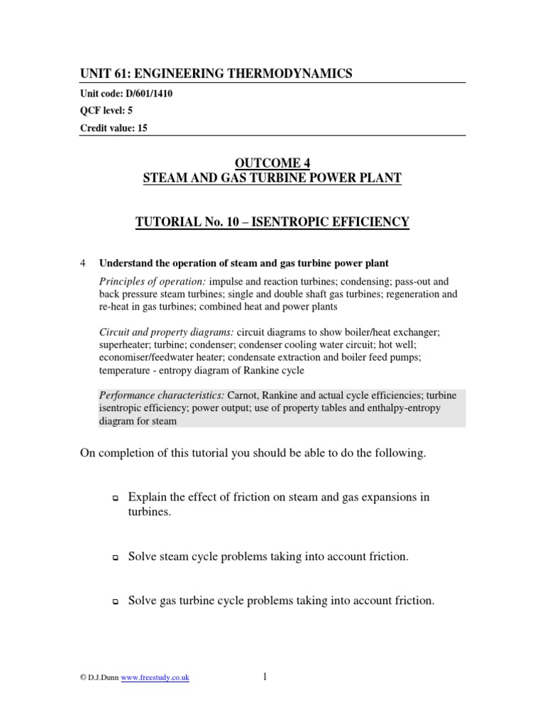 Steam Turbine | PDF | Thermodynamic Properties | Mechanical Engineering