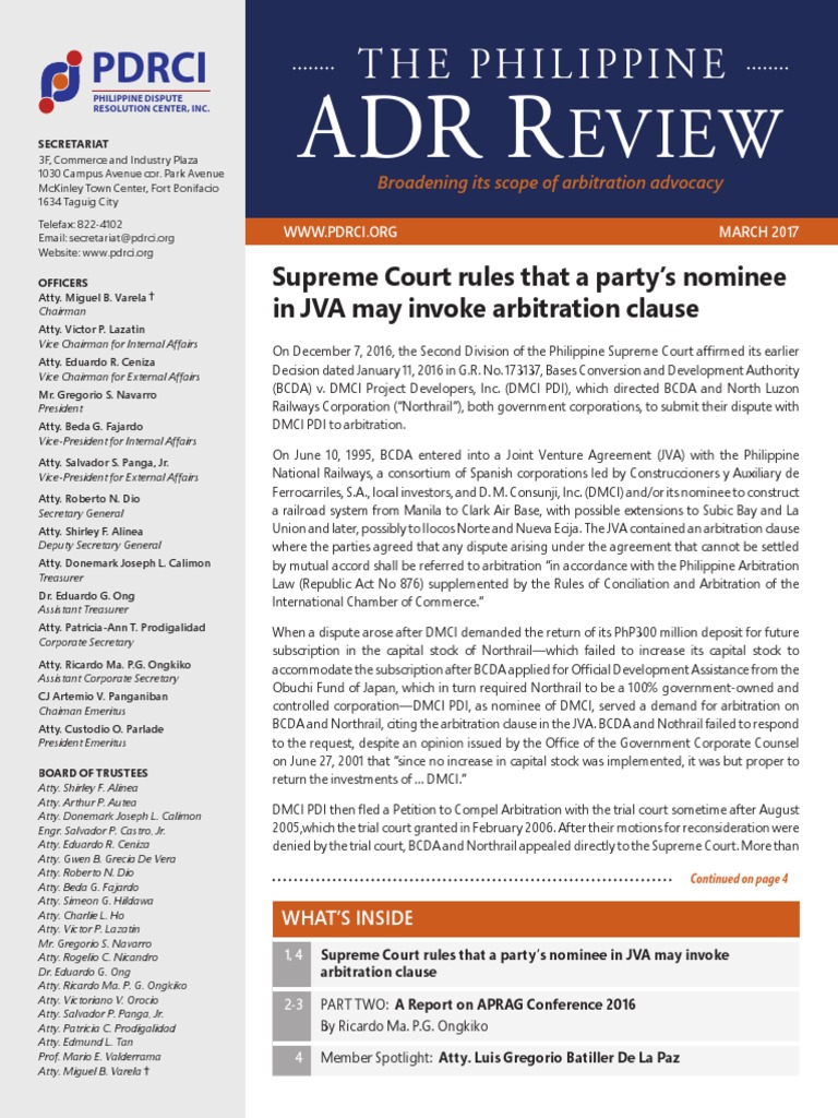 Adr Review | PDF | Arbitration | Alternative Dispute Resolution