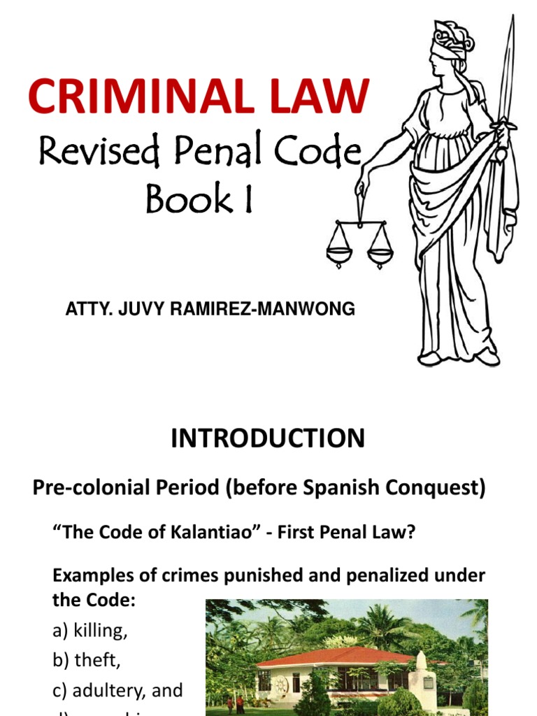 RPC BOOK 1 | Conspiracy (Criminal) | Crime & Violence