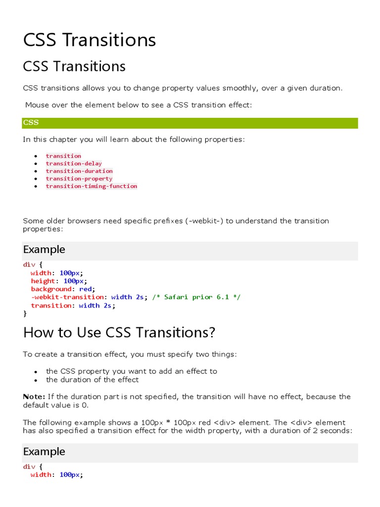 Css Animation Transitions Download Free Pdf Cascading Style Sheets Software Development