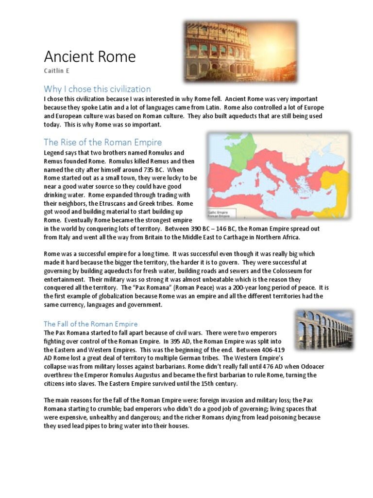 Ancient Rome | PDF | Roman Empire | Ancient Rome