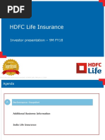 HDFC LIFE Investor Presentation | PDF | Insurance | Profit (Economics)