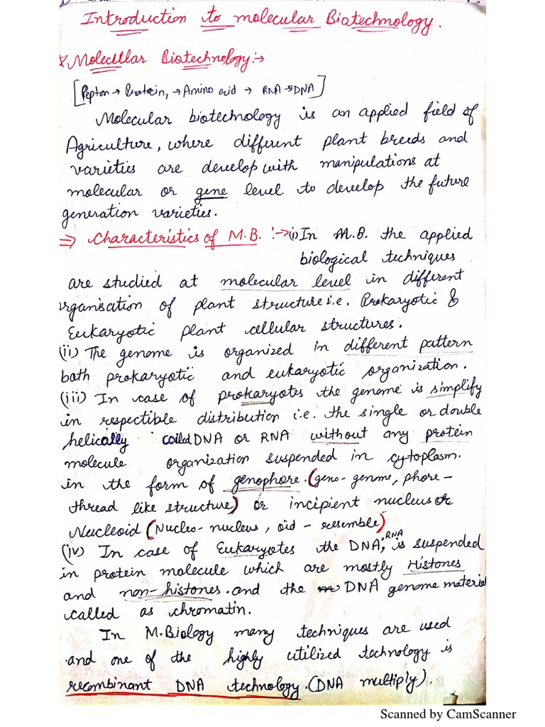 Biotech Notes | PDF