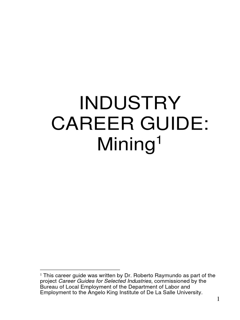 Mining | PDF | Mining | Petroleum