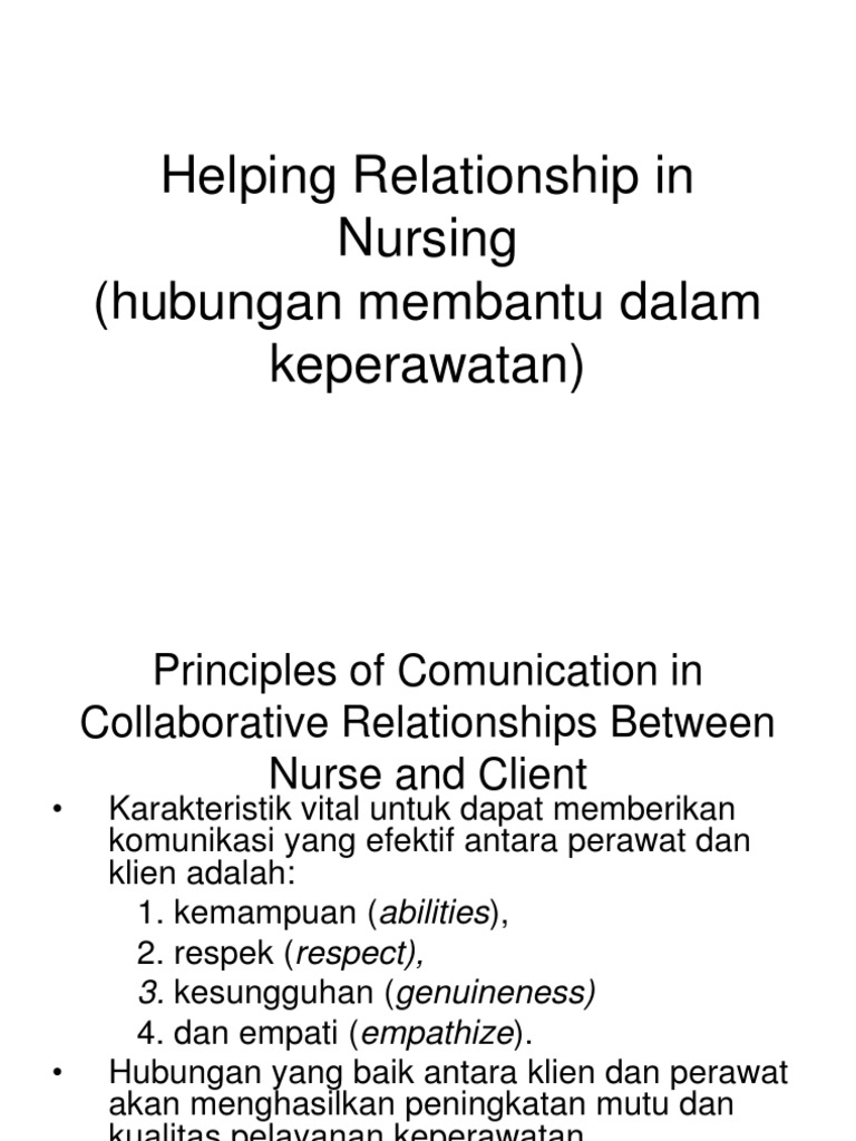 Helping Relationship | PDF