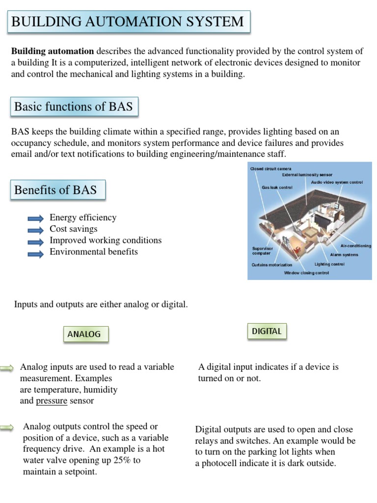 BAS for Building Automation | PDF | Building Automation | Engineering