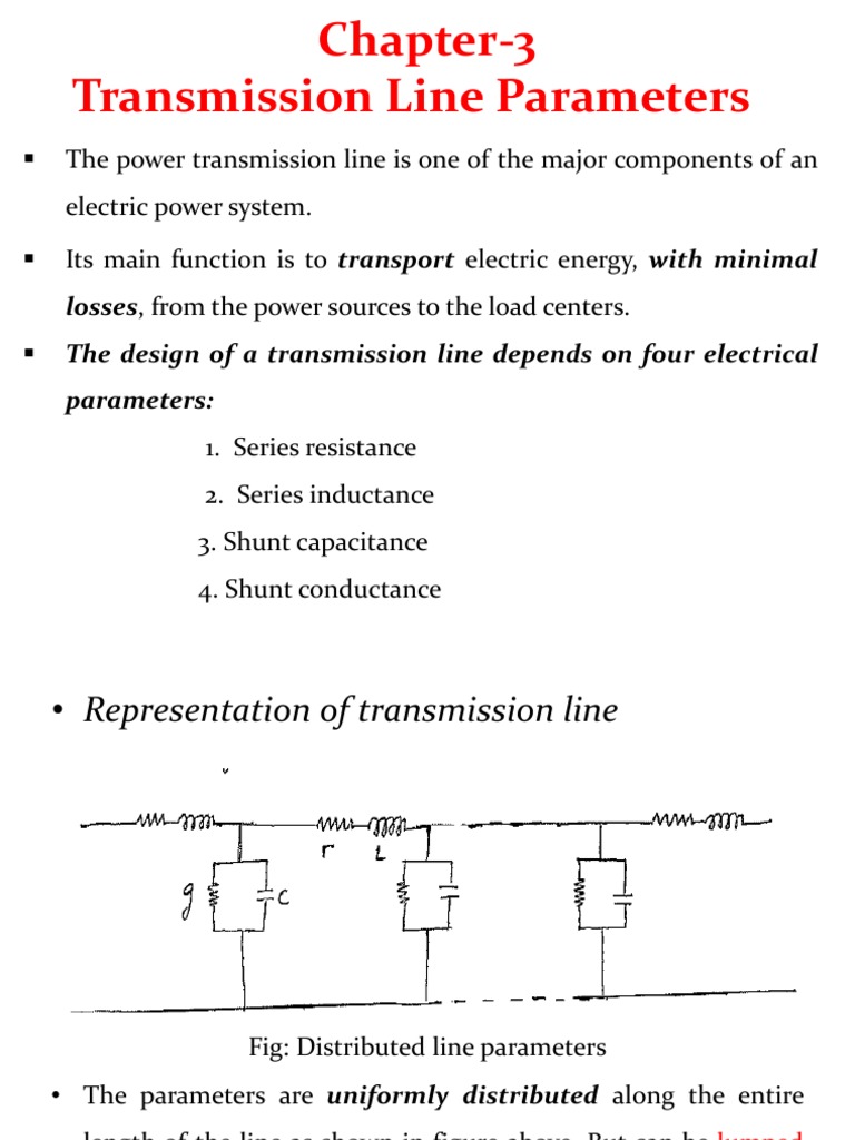 Transmission Line Parameter | PDF | Electrical Conductor | Electrical ...