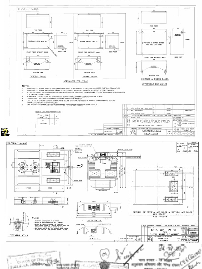 RMPU Specification for LHB Coaches | PDF | Technology & Engineering