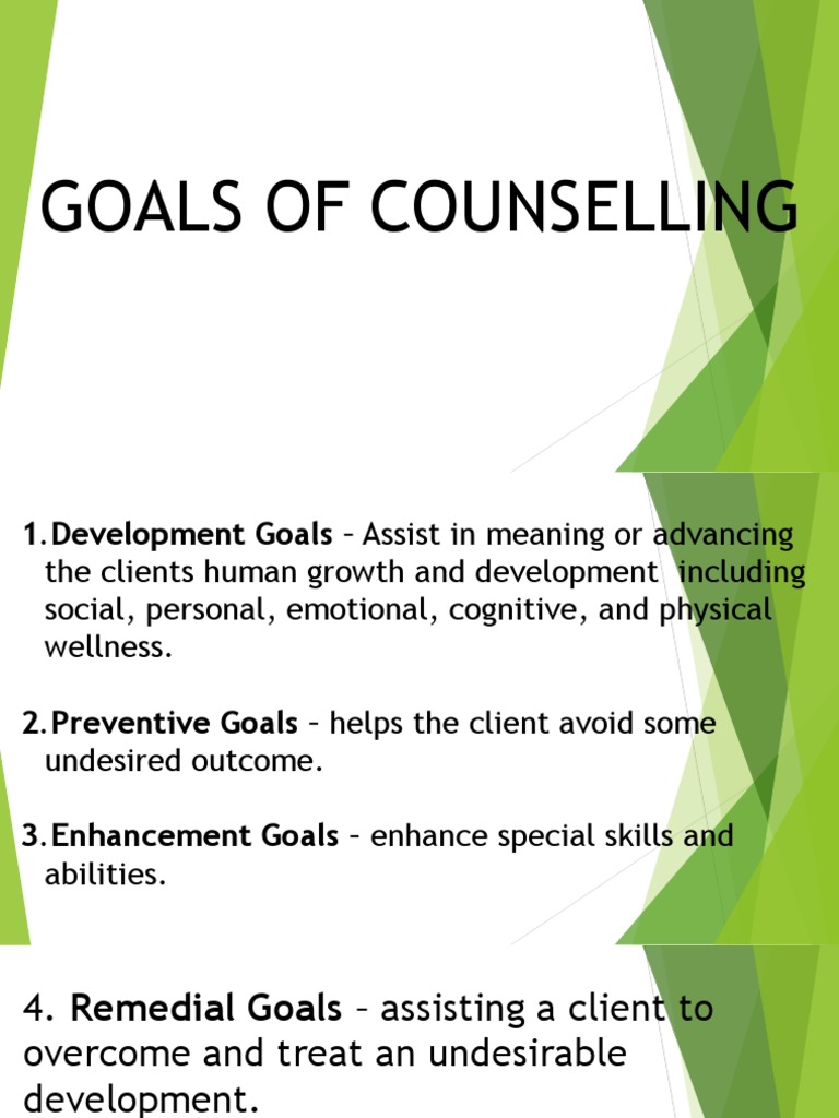 Goals of Guidance and Counseling | PDF | Thought | Self